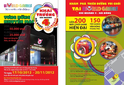 World Games khai trương trung tâm game số 4