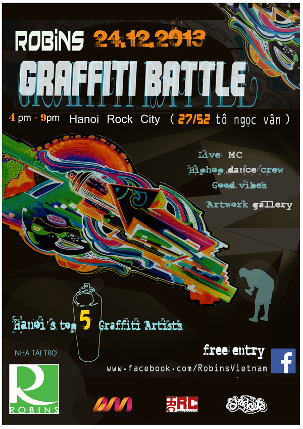 Robins Graffiti Battle - “Hãy để nghệ thuật đường phố lên tiếng”