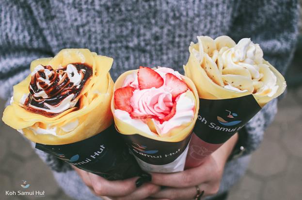Crepe ốc quế siêu đặc biệt khiến giới trẻ Hà thành “mê mẩn”